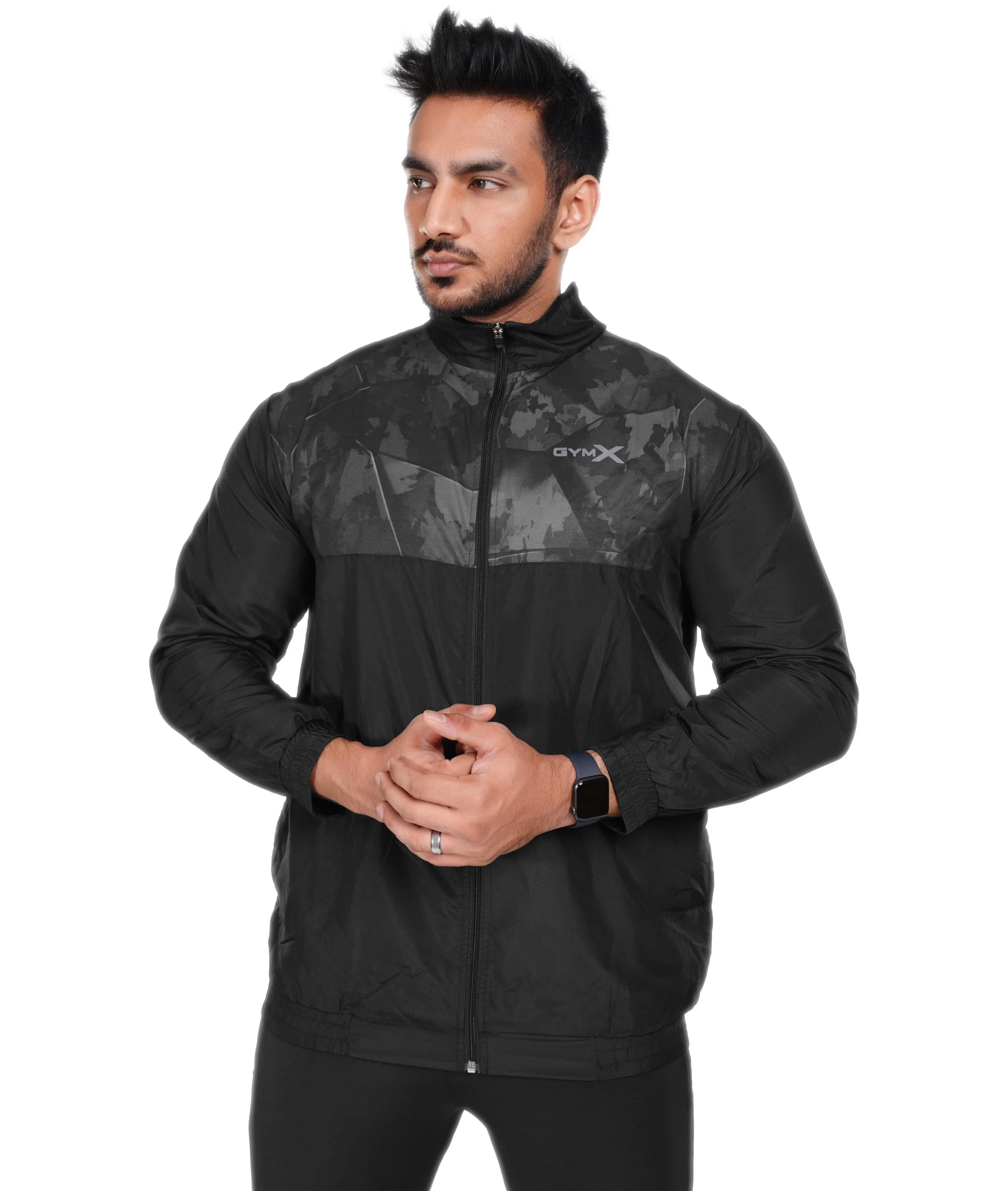 Urban Camo GymX Windcheater: Black Camo - Sale