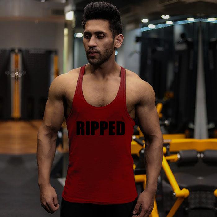 Ripped Red Stringer - Sale – GymX